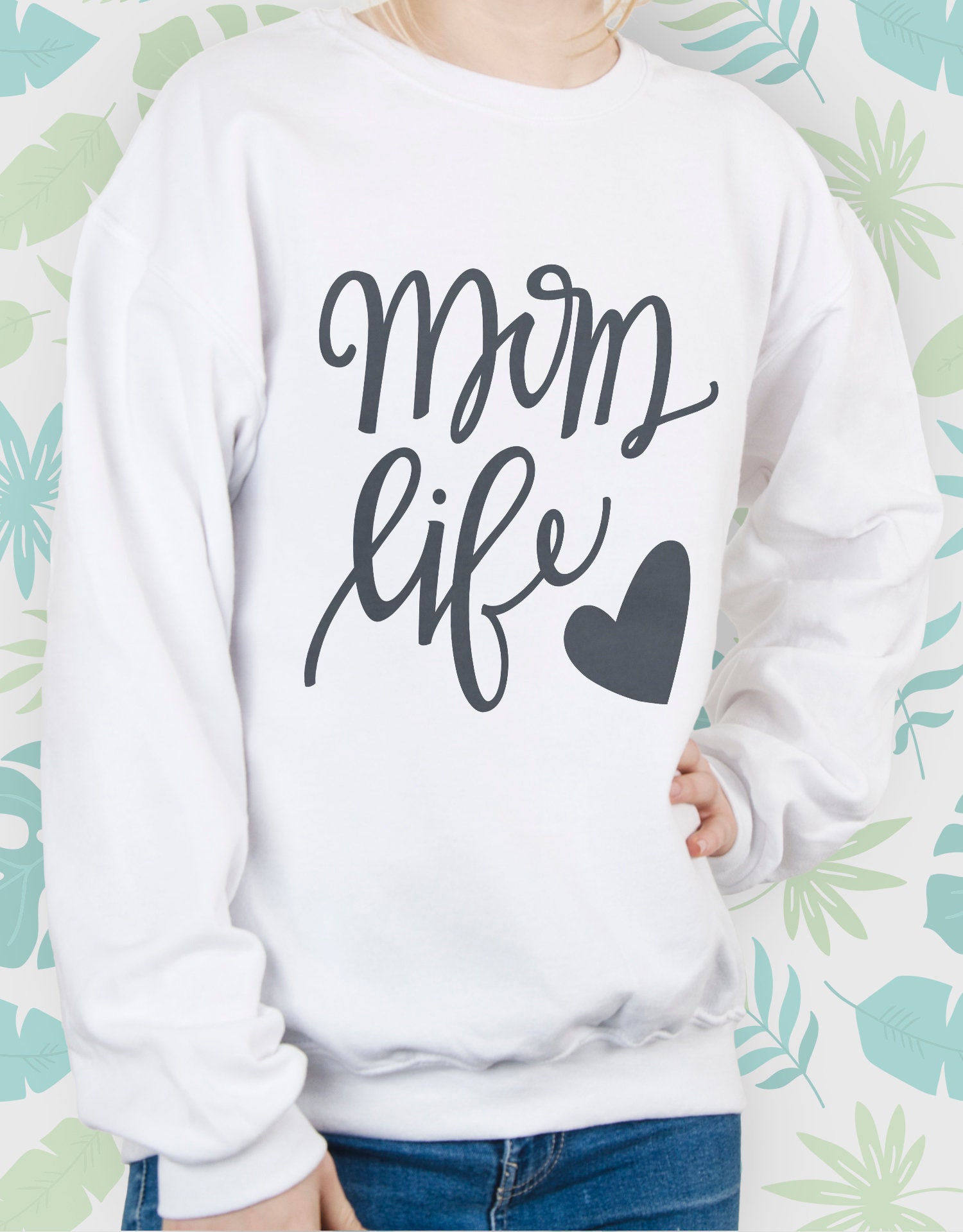 Sweatshirt Mom Life Sweater Mon Life Jumper for Mom Long - Etsy UK