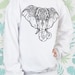 Sweatshirt Elephant Sweater Elephant Sweatshirt Women Sweater for Women ...