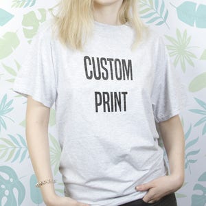 Tshirt Custom Shirt With Name Tshirt Personalized Custom Print Custom ...