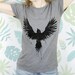 Crow Shirt for Men Women Girl Tee T Shirt Tshirt Art Nature Graphic Tee ...