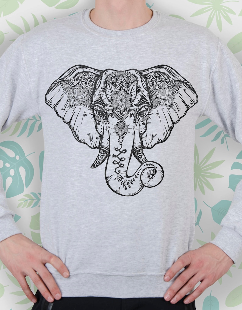 Sweatshirt Elephant Sweater Elephant Sweatshirt Women Sweater for Women ...