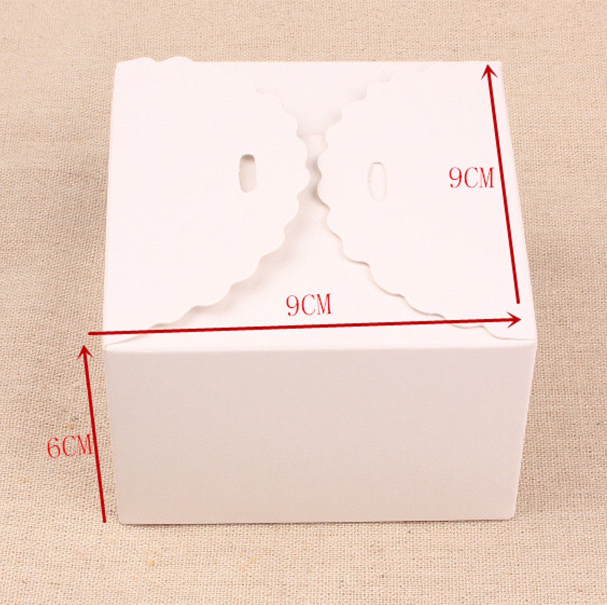 50 Kraft Black White Scallop Paper Boxes Bomboniere Favor - Etsy Australia