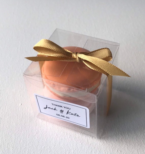 Set of 50 Clear Transparent PVC Wedding Favor Boxes Personalised Thank You Gift Stickers Baby Shower Birthday Party Macaroon Ferrero Box Etsy Canada