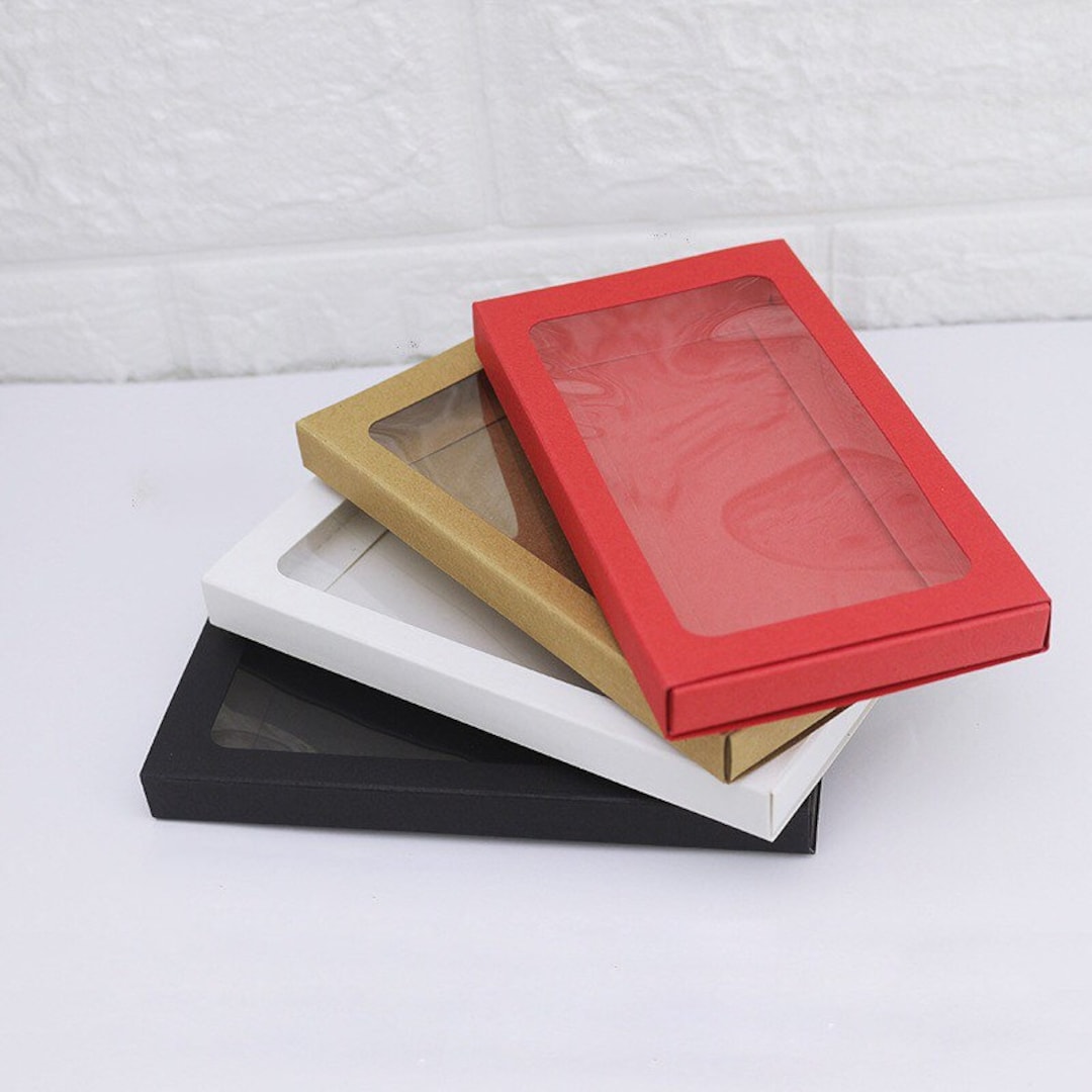 100x Phone Case Packaging Sleeve Box With PVC Clear Window Product ...