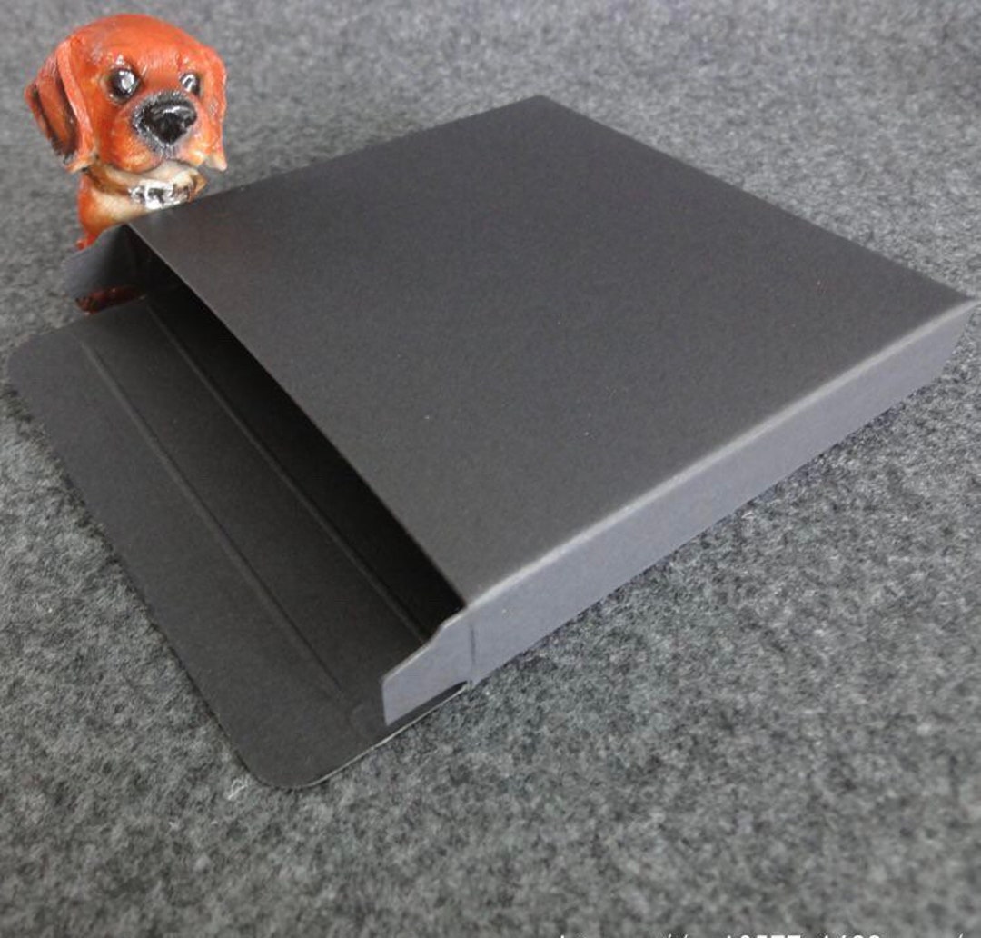 Pack of 200 Black Paper Thin Packaging Box Mailing Box Postal Box Gift ...