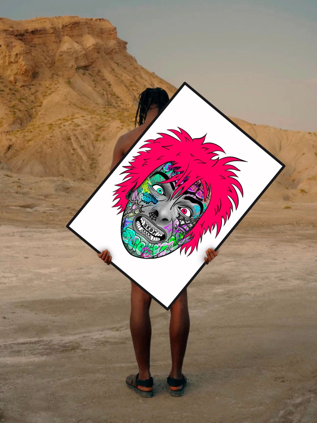 Drop Dead Fred colour DIGITAL DOWNLOAD, Graffiti, Rik Mayall, Digital ...