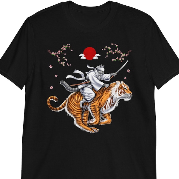 Japanese Samurai Tiger T Shirt - Etsy
