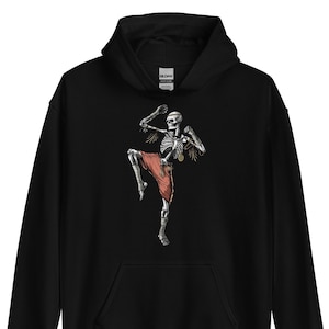 Skeleton Muay Thai Hoodie - Kung Fu Martial Arts Hoodie - Ninja ...