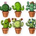 Funny Cactus Sticker, Succulent Plants Stickers, Gardening Houseplants ...