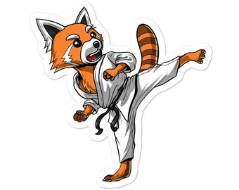 Shark Karate Vinyl Sticker Shark Decals Boys Shark Gifts | Etsy