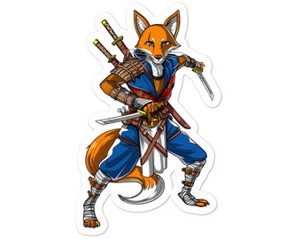 Fox Wine Drinking Party Sticker Fox Decals Womens Fox | Etsy