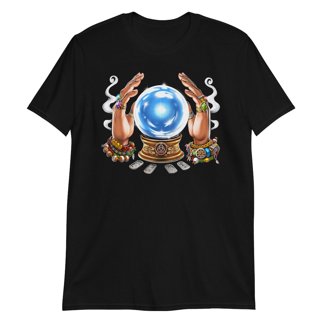 Fortune Teller T-shirt, Crystal Ball Tee, Psychic Shirt, Witch Shirt ...