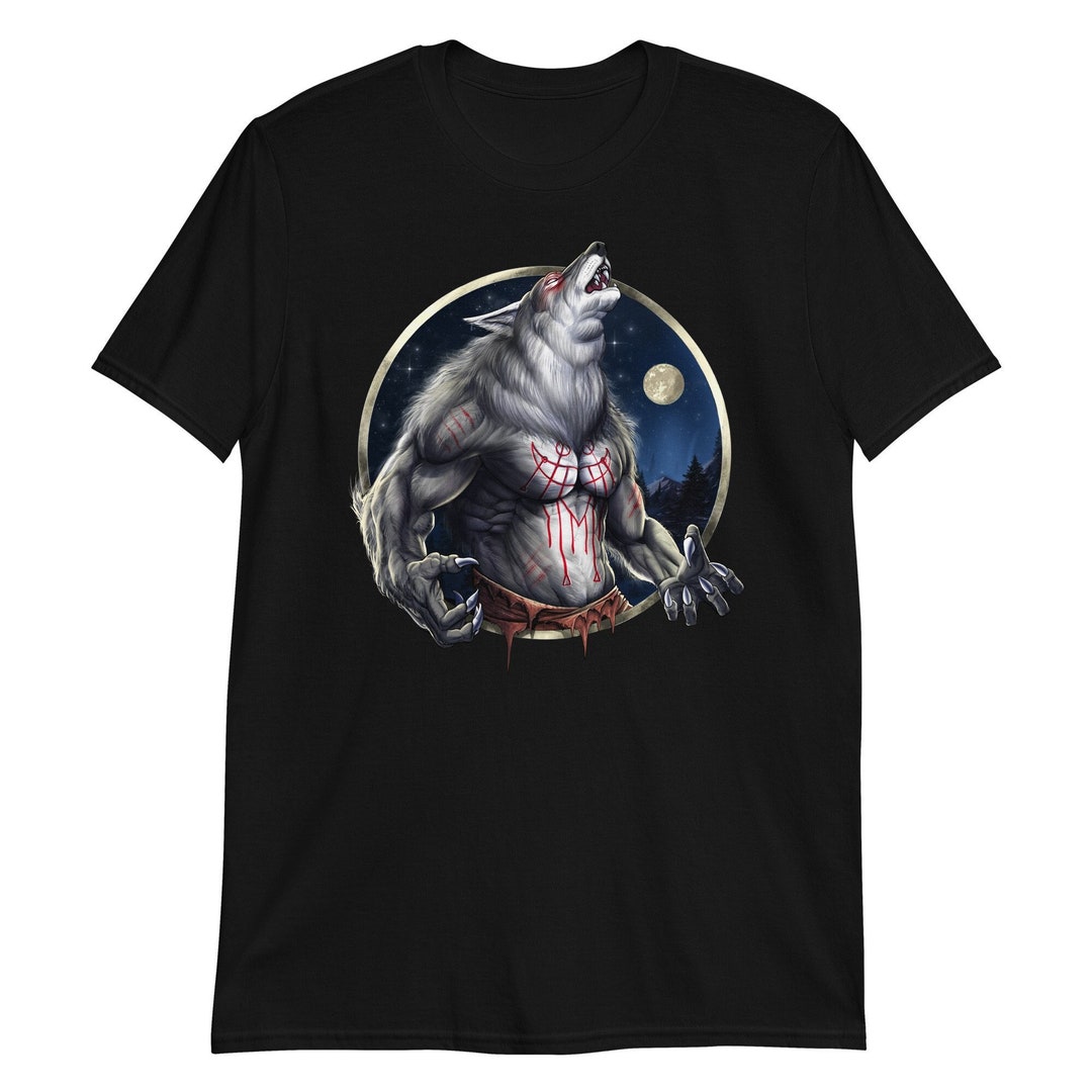 Werewolf Shirt, Full Moon Shirt, Howling Wolf Shirts, Werewolf Clothing ...