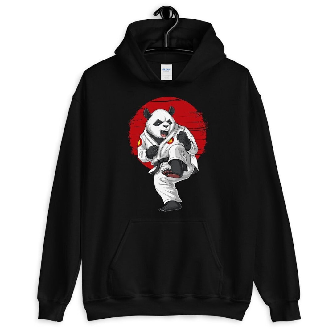 Panda Bear Karate Hoodie, Kickboxing Hoodie, Taekwondo Muay Thai ...