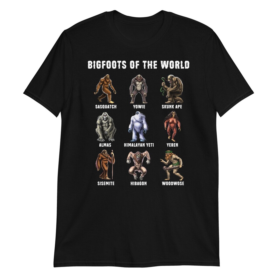 Bigfoot T-shirt, Cryptid Creature Shirt, Bigfoot Unisex Tee ...
