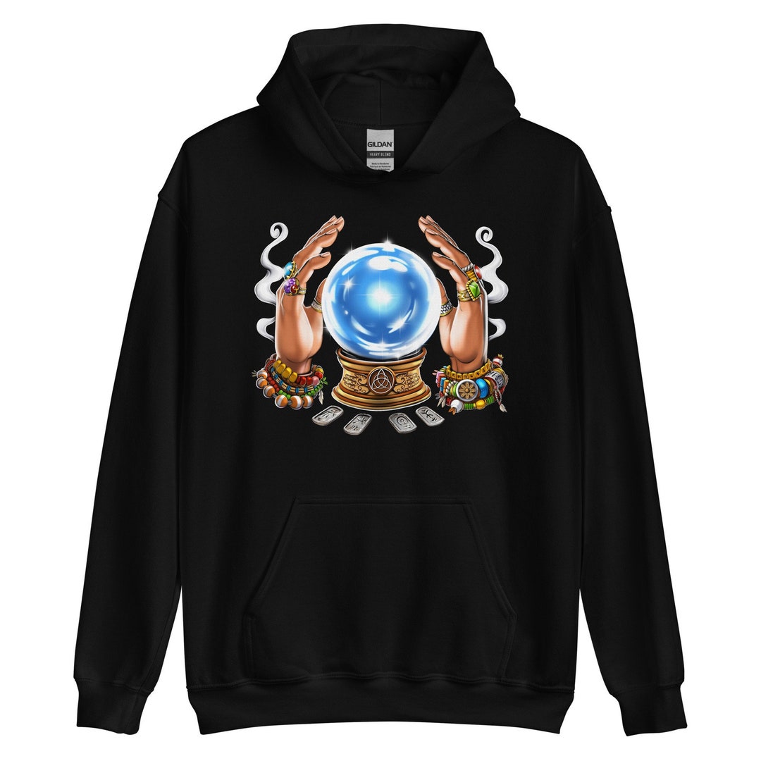 Fortune Teller Hoodie, Crystal Ball Hoodie, Psychic Hoodie, Witch ...