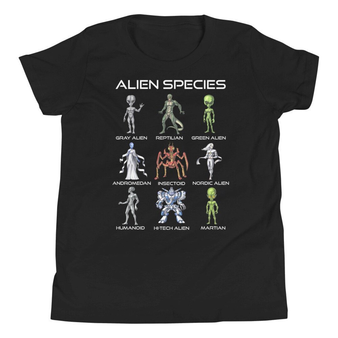 Alien Kids T-shirt, Space Aliens Boys Shirt, Alien Kiids Tee ...
