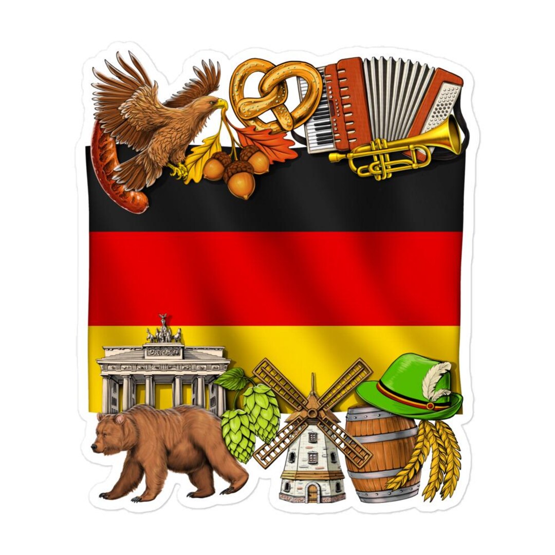 Germany Flag Sticker: Proud German Decal - Etsy