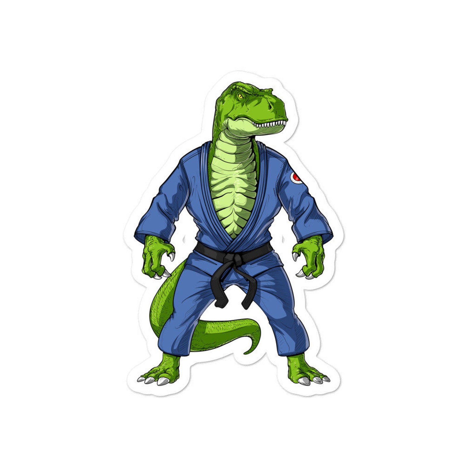 T-rex Dinosaur Jiu-jitsu Sticker Brazilian Jiu-jitsu Decals | Etsy