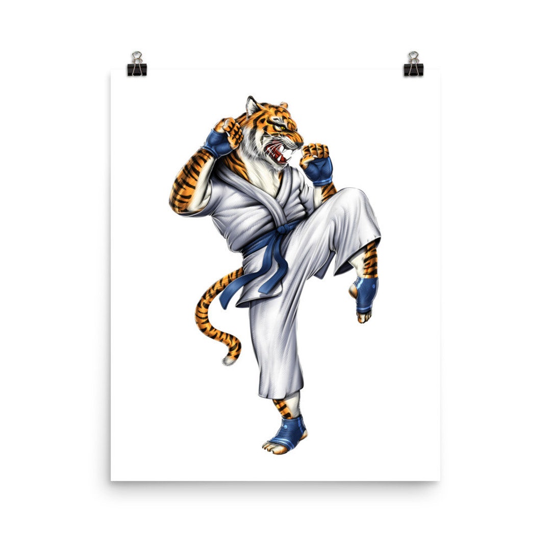 Tiger Poster, Karate Poster, Taekwondo Poster, Kickboxing Poster, Kung ...