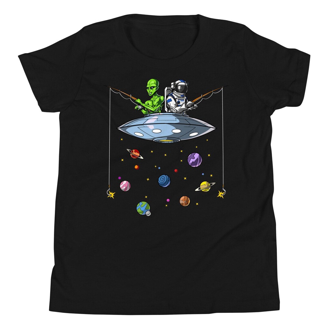 Space Alien Astronaut Kids Shirt, Aliens Boys Tee, Space Kids Shirt ...