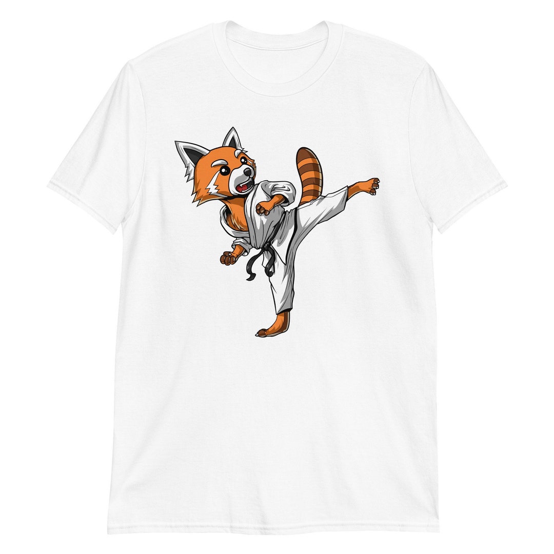 Red Panda Bear Karate T-shirt, Kickboxing Shirt, Taekwondo Tee, Karate ...