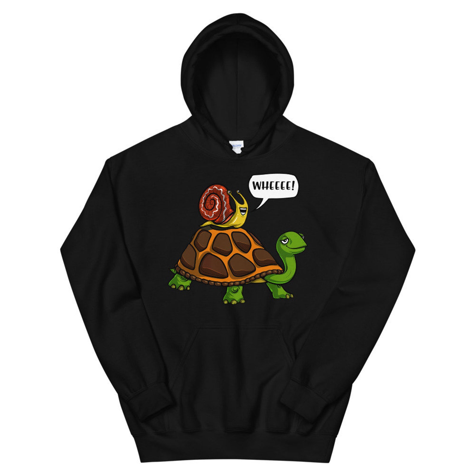Snail Riding Turtle Hoodie Funny Snail Hoodie Cute Turtle - Etsy