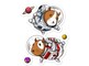 Space Guinea Pig Astronaut Stickers Funny Guinea Pig Decals - Etsy