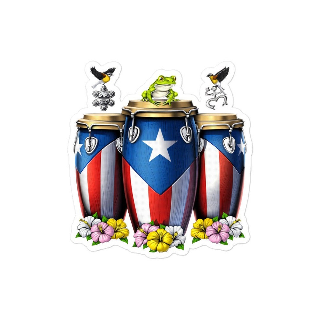 Puerto Rico Sticker, Boricua Sticker, Coqui Frog Sticker, Taino Sticker ...