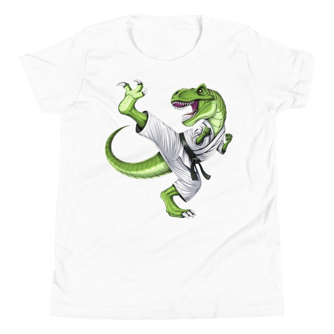 Karate T-rex Dinosaur Kids Shirt, Karate Boys Shirt, Kickboxing Tee ...