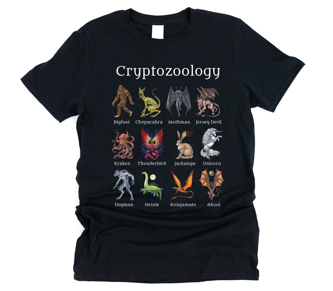 Cryptozoology Shirt Cryptid Creatures Tee Mythical - Etsy