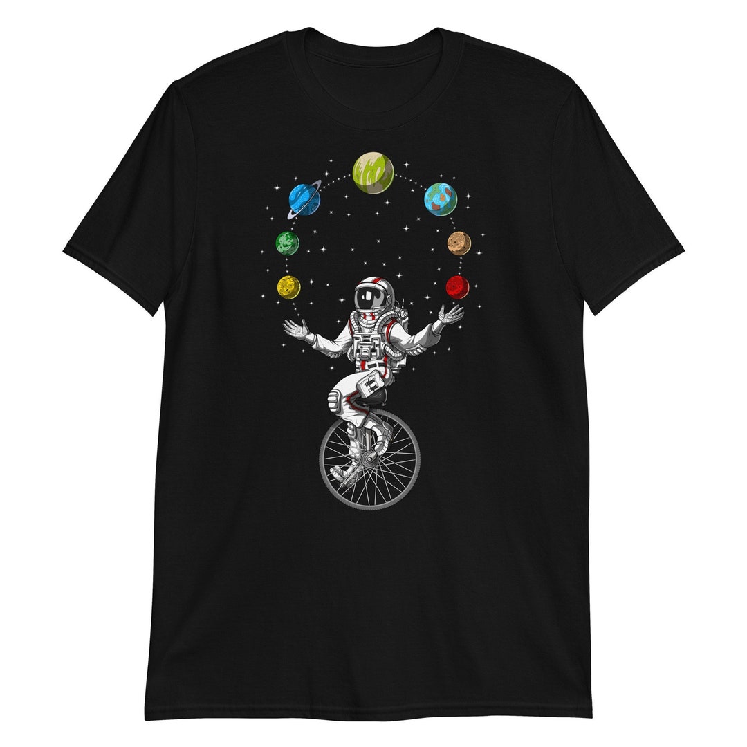 Astronaut Juggling Space Planets Shirt, Solar System Tee, Mens Space ...