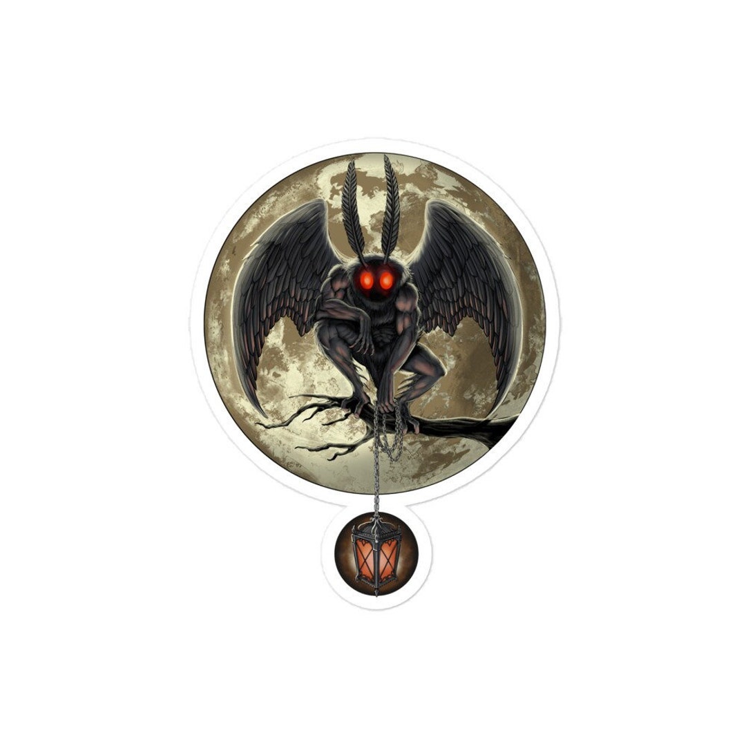Mothman Sticker - Cryptid Creatures Sticker - Cryptids Stickers ...