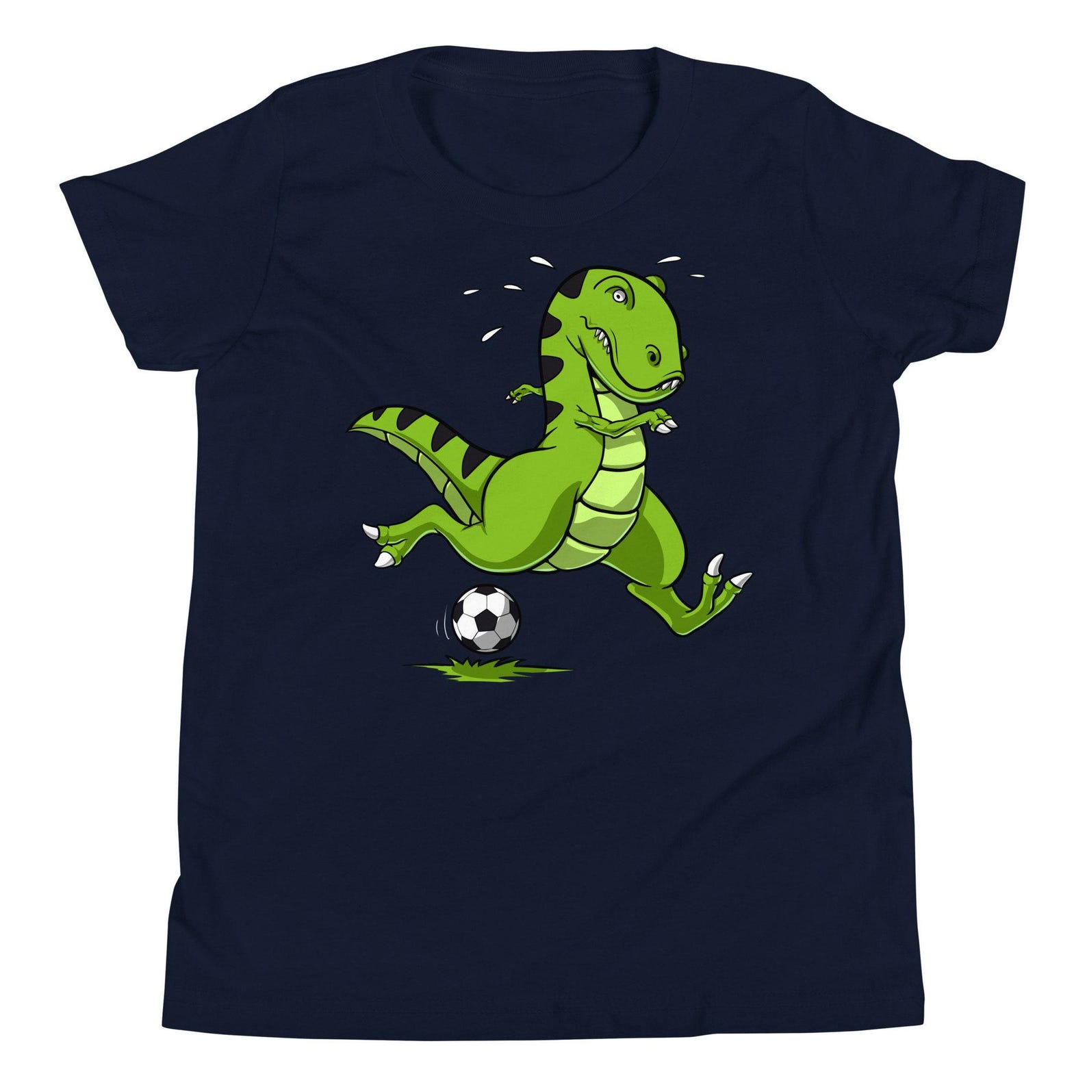 T-rex Dinosaur Soccer Kids Shirt, Boys Soccer Tee, Kids Dinosaur Tee ...