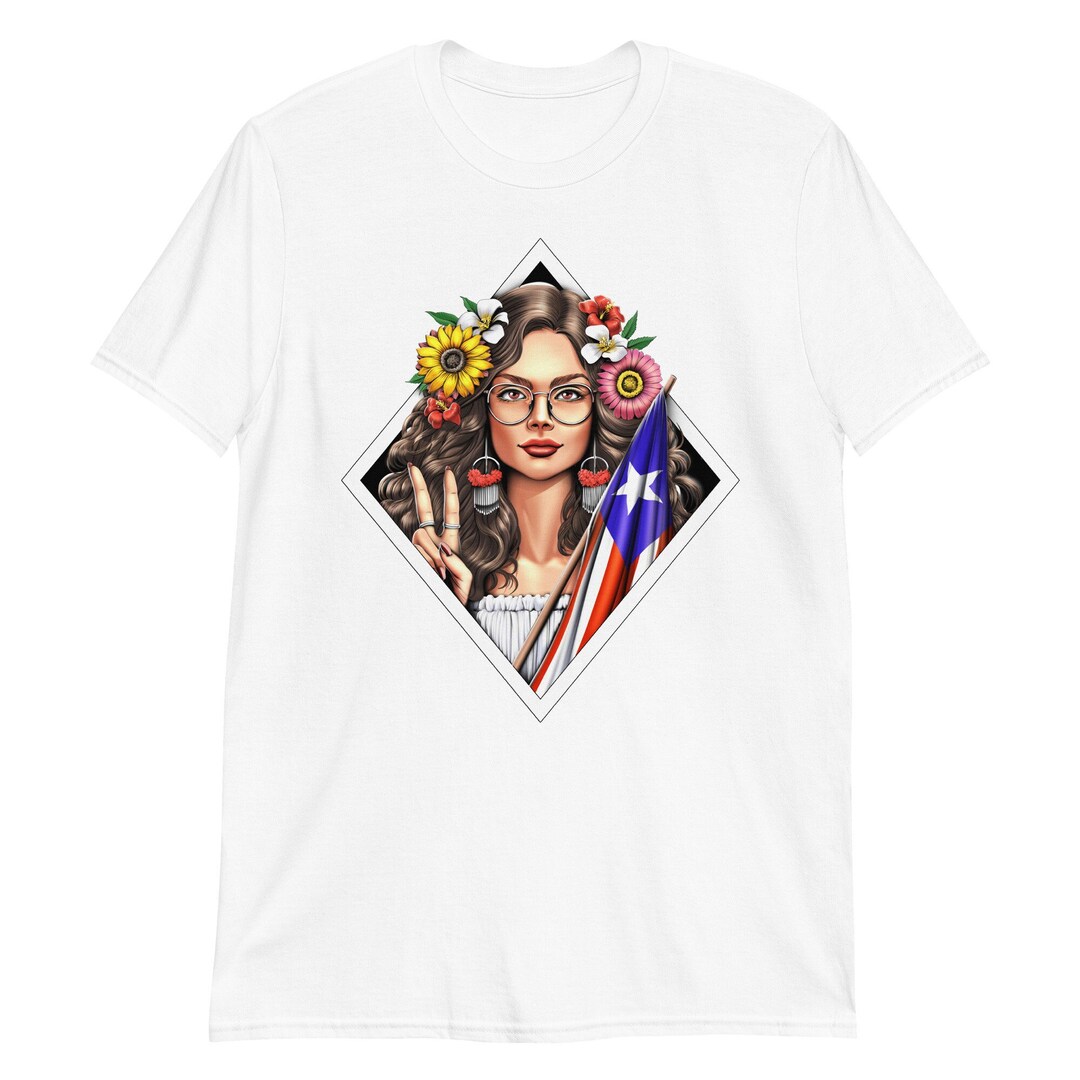 Puerto Rico Girl T-shirt, Puerto Rico Flag Shirt, Boricua Taino Tee ...