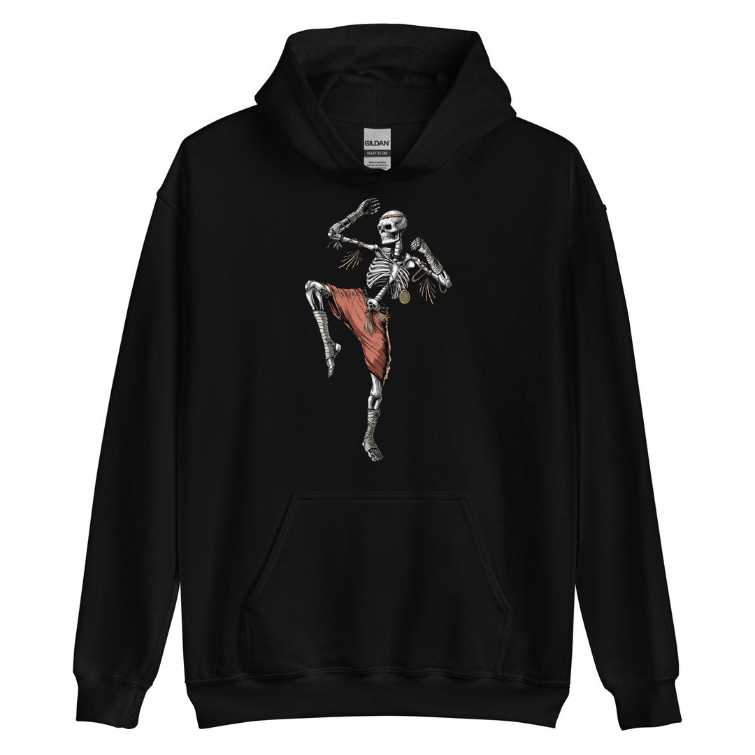 Skeleton Muay Thai Hoodie - Kung Fu Martial Arts Hoodie - Ninja ...