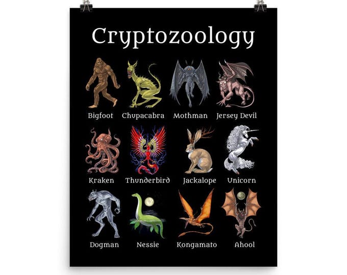 Famous Cryptids of Alabama Print - Etsy Canada