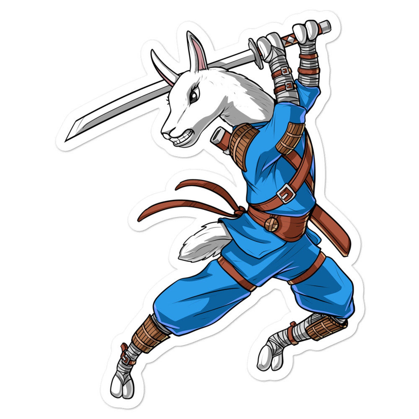 Llama Ninja Kids Sticker Funny Alpaca Samurai Sticker Kung | Etsy