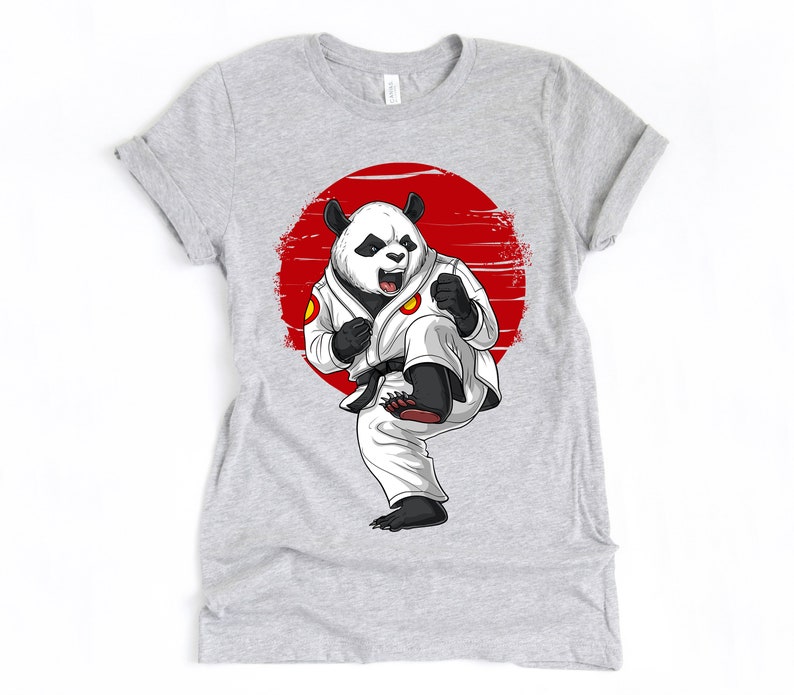 Panda Bear Karate Shirt Kickboxing Shirt Funny Panda Tee | Etsy