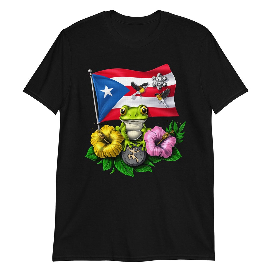 Coqui Frog T-shirt, Puerto Rico Shirt, Boricua Shirts, Taino Tee ...
