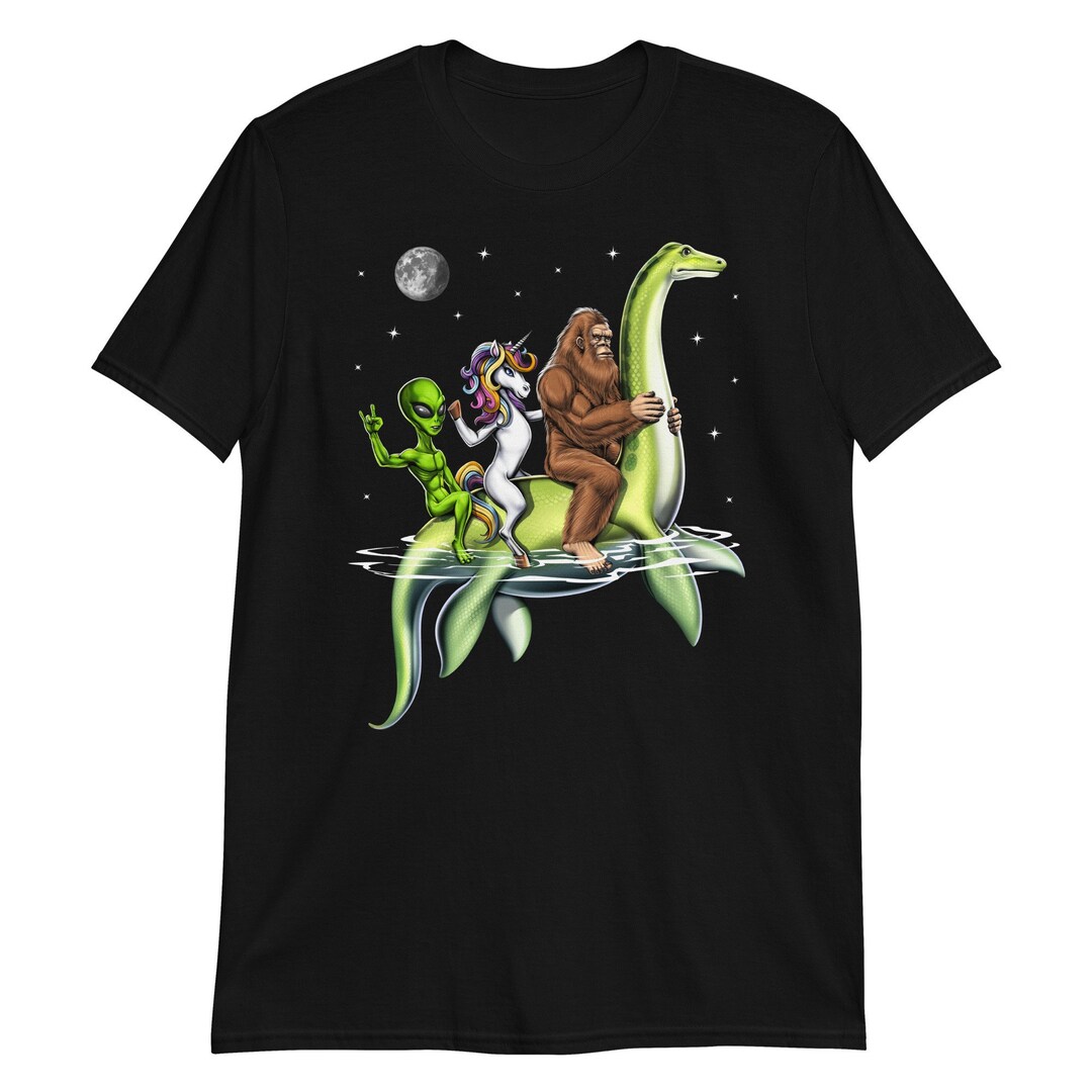 Cryptids T-shirt, Bigfoot Loch Ness Monster Shirt, Cryptozoology Shirt ...
