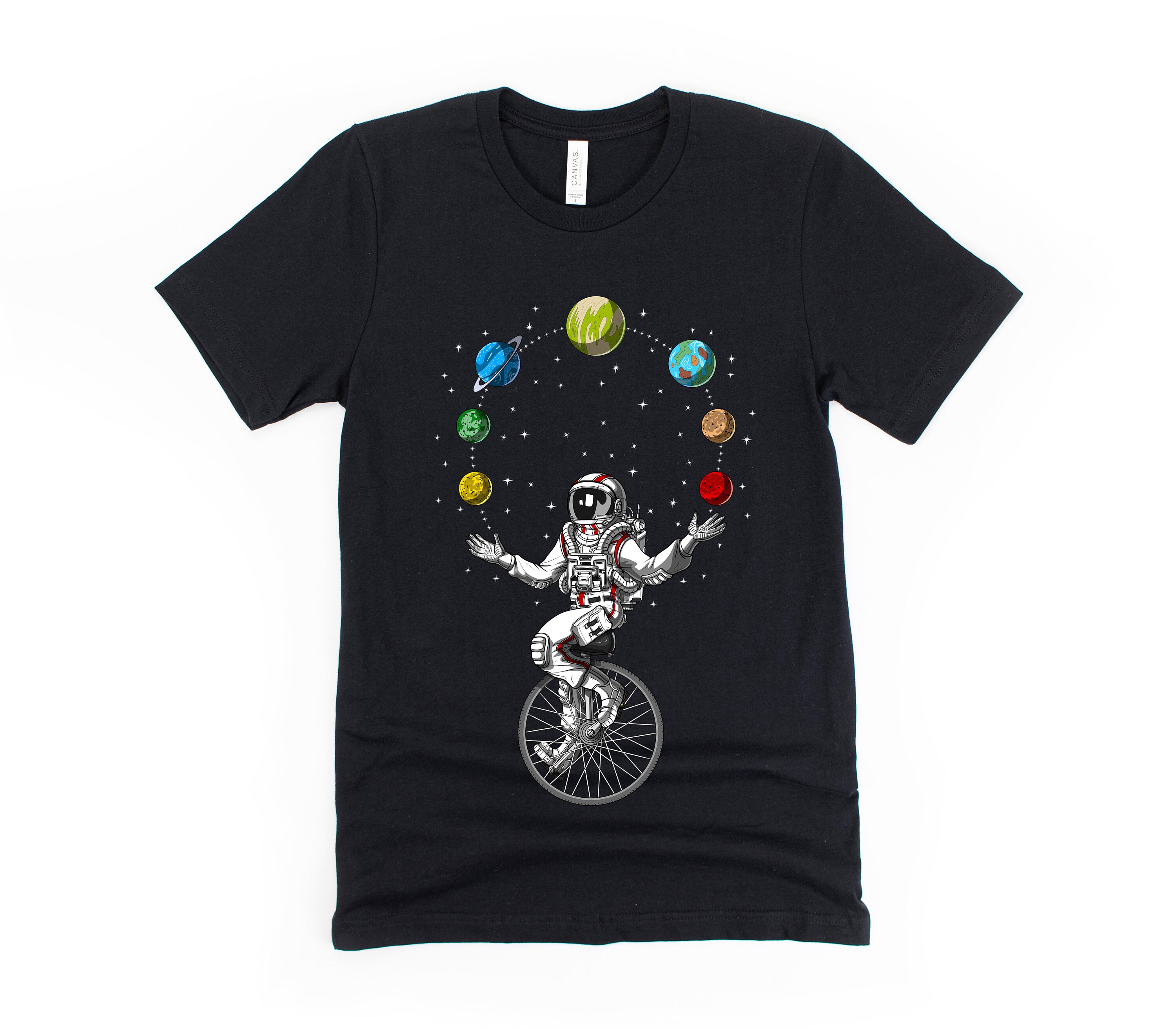 Astronaut Juggling Space Planets Shirt Solar System Tee - Etsy