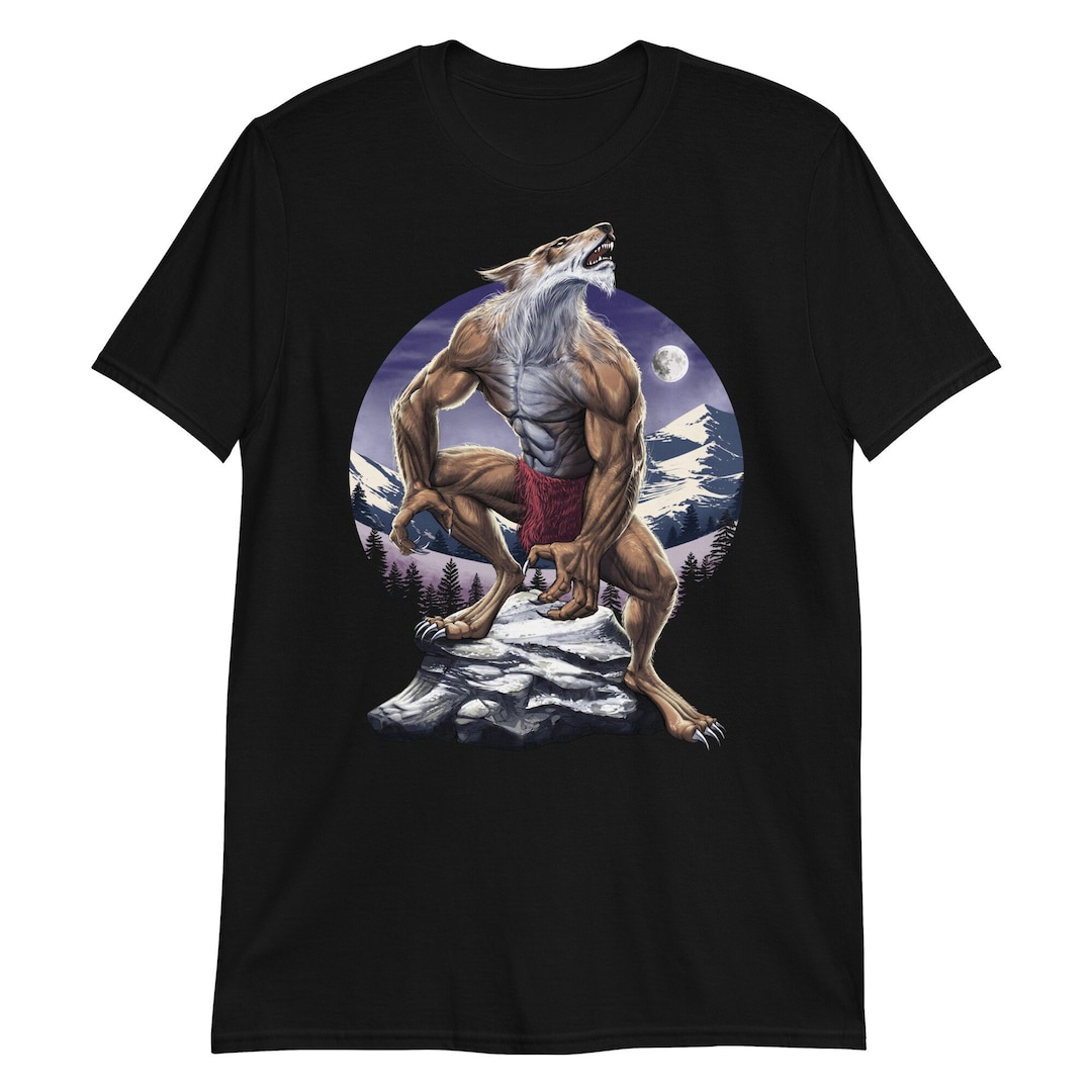 Werewolf Shirt, Full Moon Shirt, Wolf Mens Shirts, Werewolf Clothing ...
