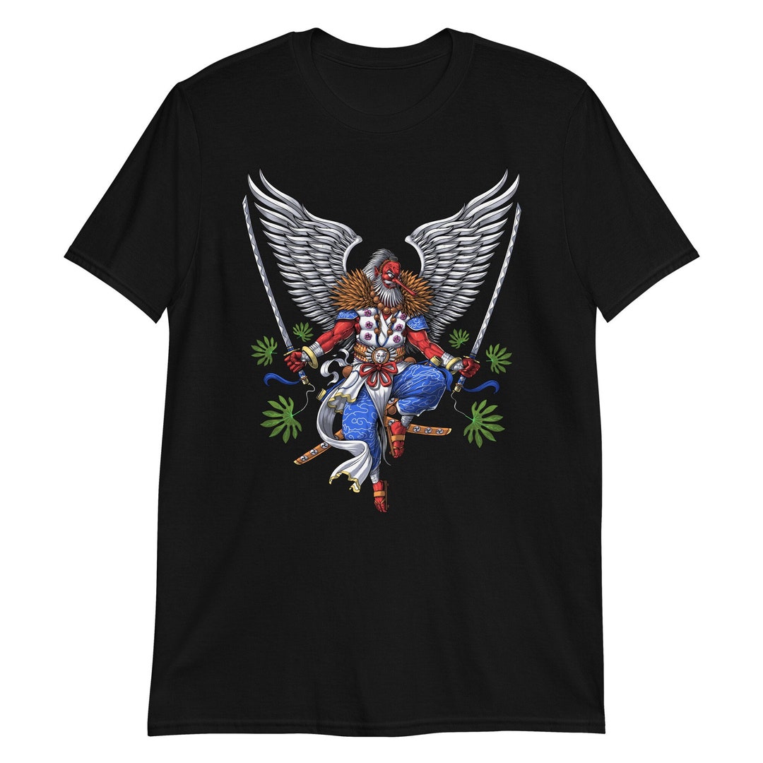Japanese Demon Shirt, Japanese God Tengu T-shirt, Samurai Clothing ...