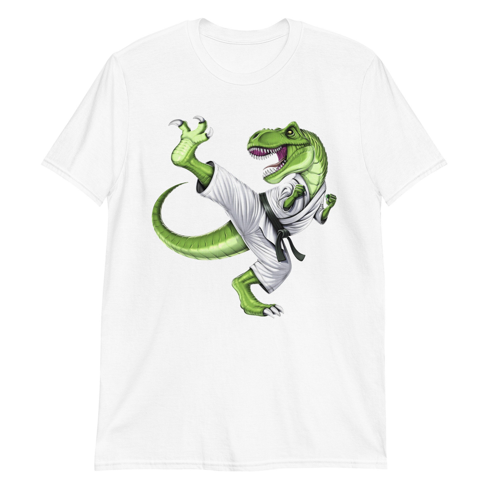 Karate T-rex Dinosaur Shirt, Karate Mens Shirt, Kickboxing Unisex Tee ...