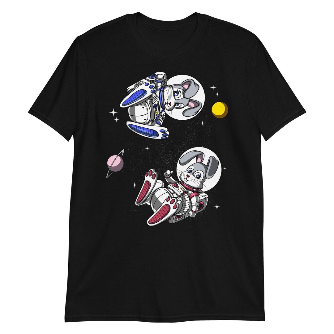 Rabbit Space Astronaut Shirt, Mens Rabbit Tee, Unisex Rabbit Tee, Bunny ...