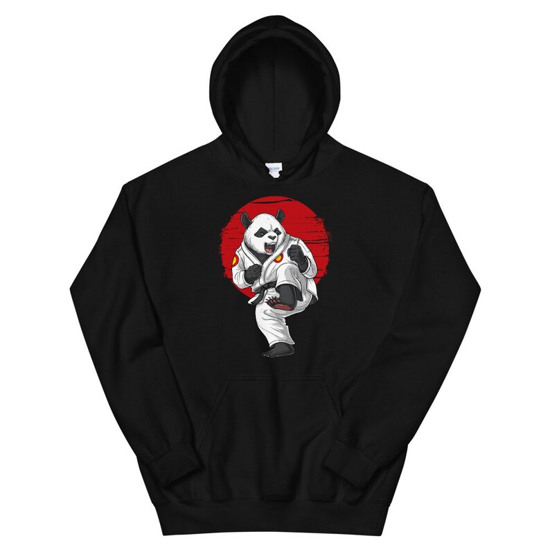 Panda Bear Karate Hoodie Kickboxing Hoodie Taekwondo Muay - Etsy