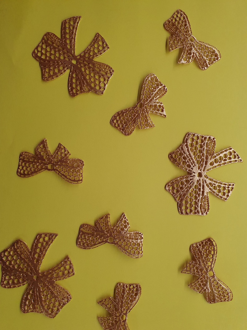 Edible Cake Lace Bows - Etsy