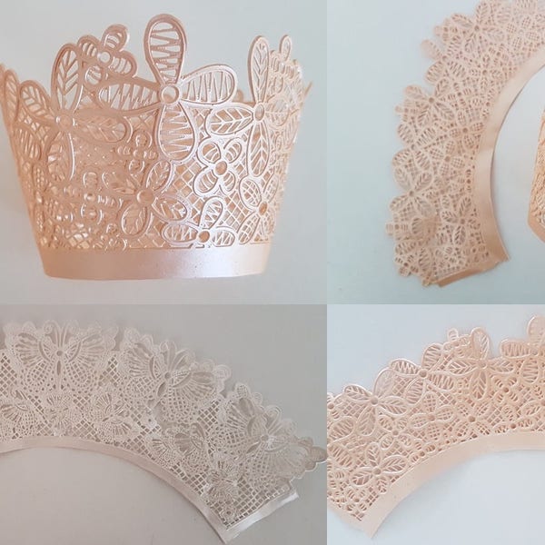 Lace Cupcake Wrapper - Etsy