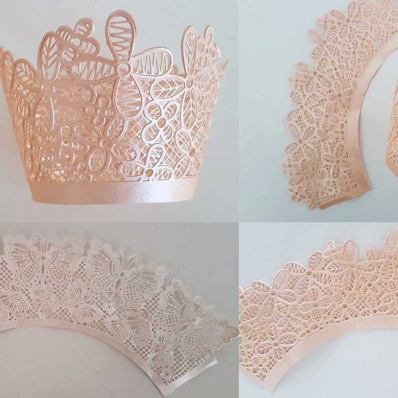 Lace Cupcake Wrapper - Etsy